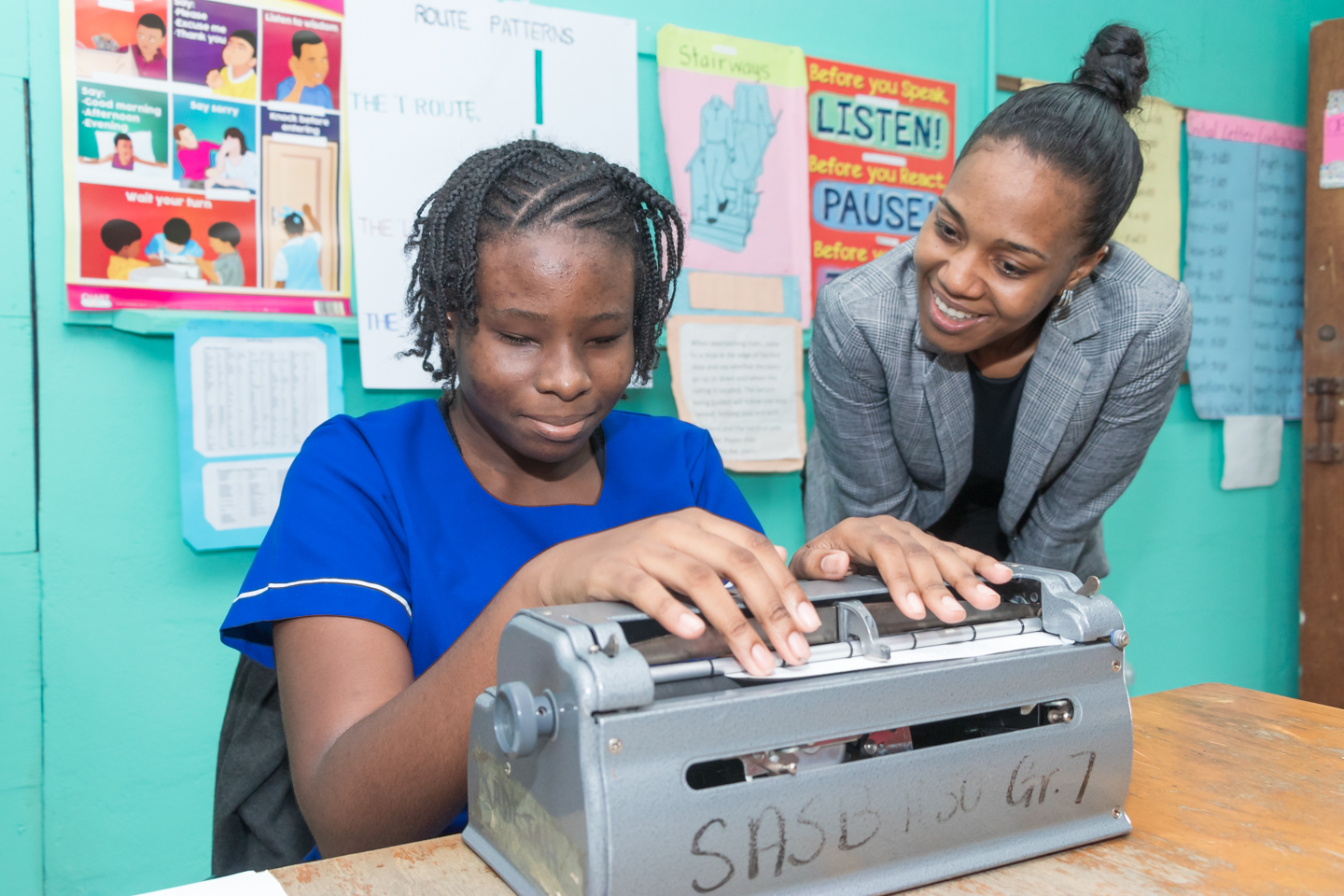 Terri-Karelle, Digicel Foundation join in Braille machine drive - Open ...